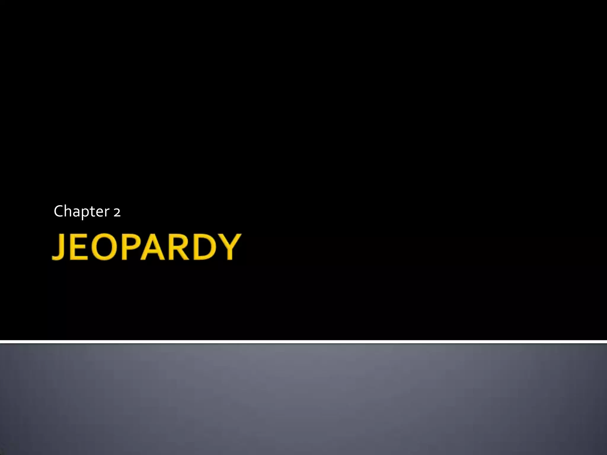 JEOPARDY: Maps, Government, Economy | PPT