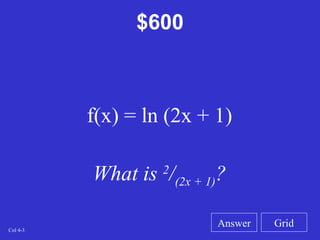 Jeopardy derivatives | PPT