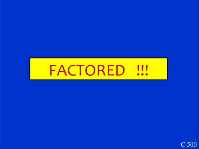 Jeopardy factor review | PPT