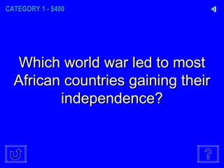 Jeopardy for history of africa | PPT