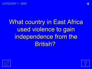 Jeopardy for history of africa | PPT