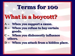 American Revolution Jeopardy | PPT