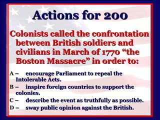 American Revolution Jeopardy | PPT