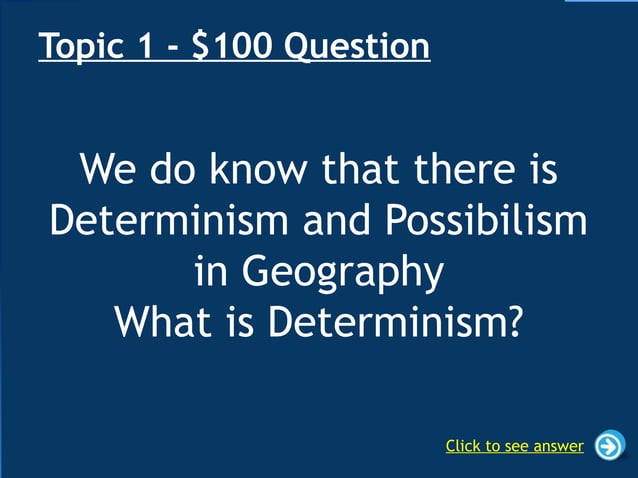 Jeopardy Game - Geography. Secondary Level | PPTX