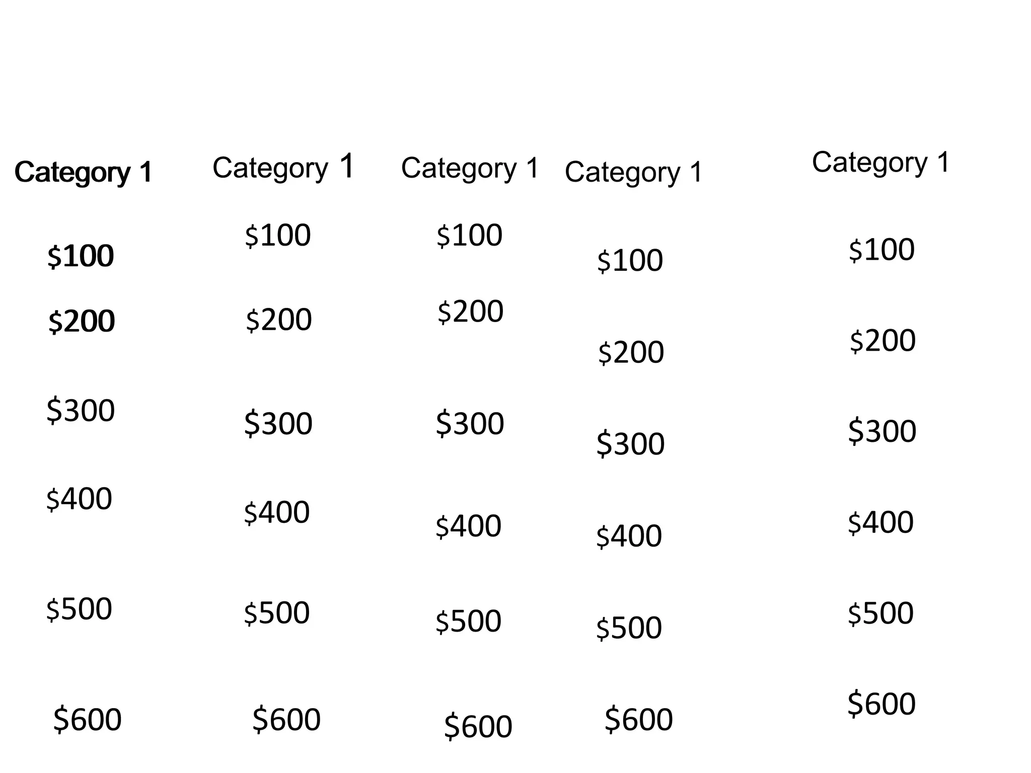 Jeopardy Game Fourth Grade Standards | PPTX