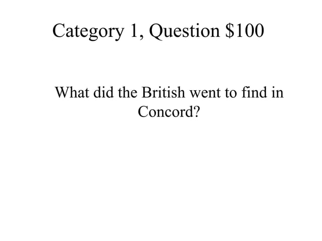 Jeopardy Game Fourth Grade Standards | PPT