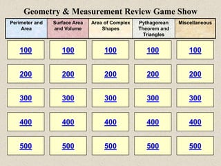 Jeopardy Geometry | PPTX | Physics | Science