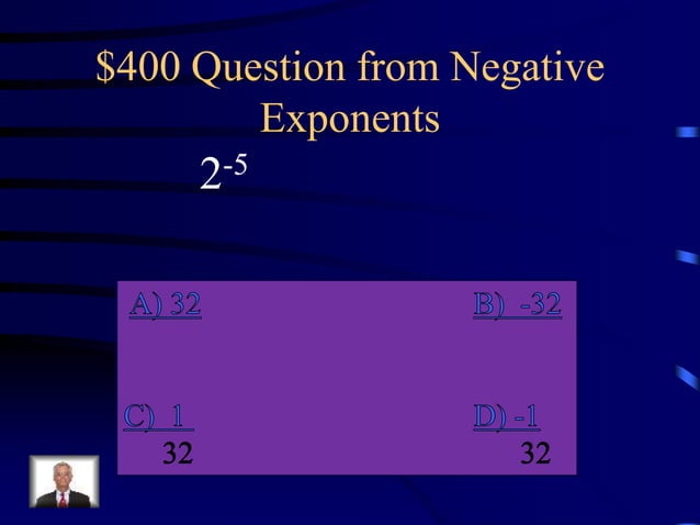 Jeopardy laws of exponents | PPTX