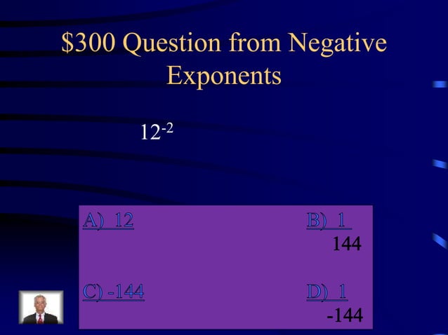 Jeopardy laws of exponents | PPTX
