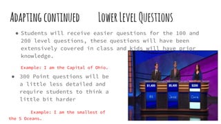 Jeopardy lesson plan | PPT