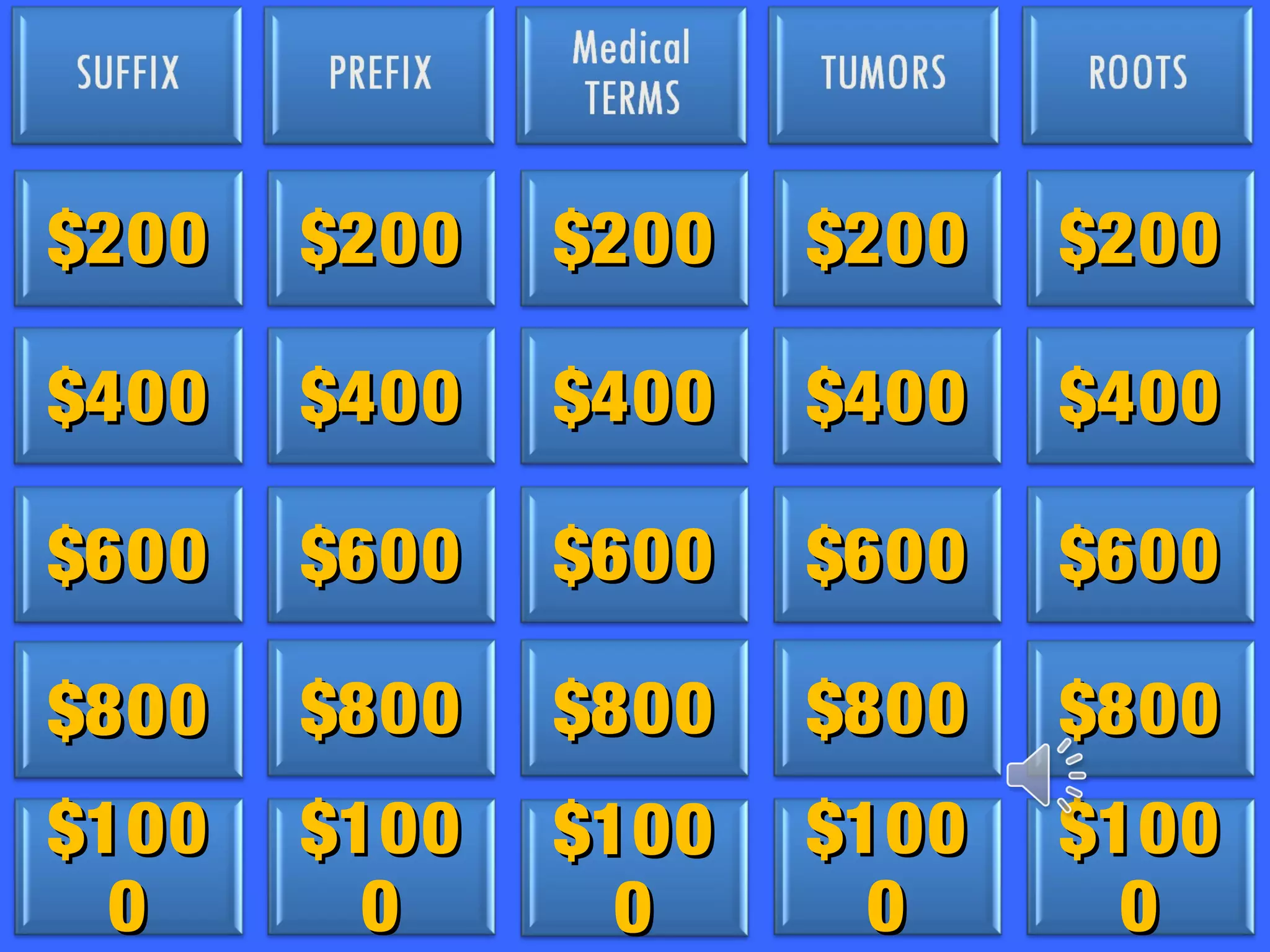 Jeopardy medical terminology | PPT