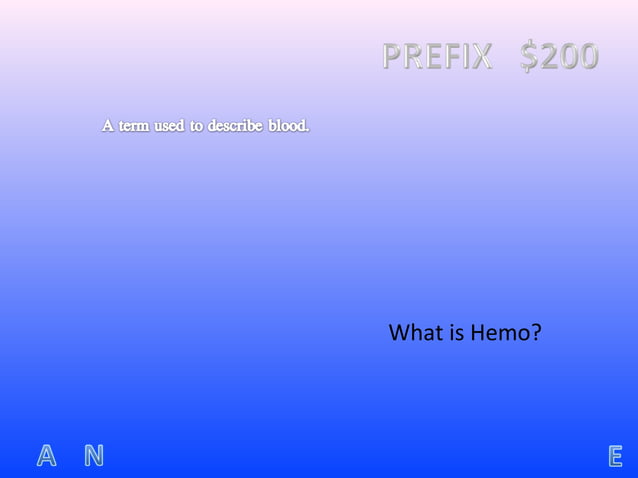 Jeopardy medical terminology | PPT