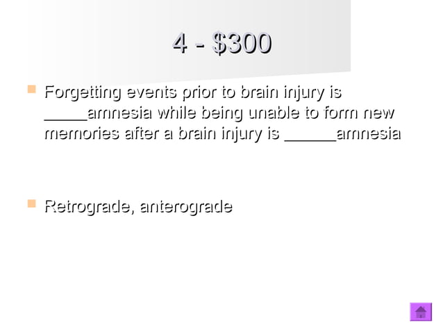 Jeopardy neuroscience final | PPT