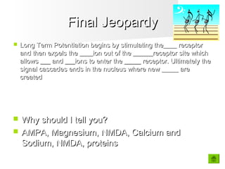 Jeopardy neuroscience final | PPT