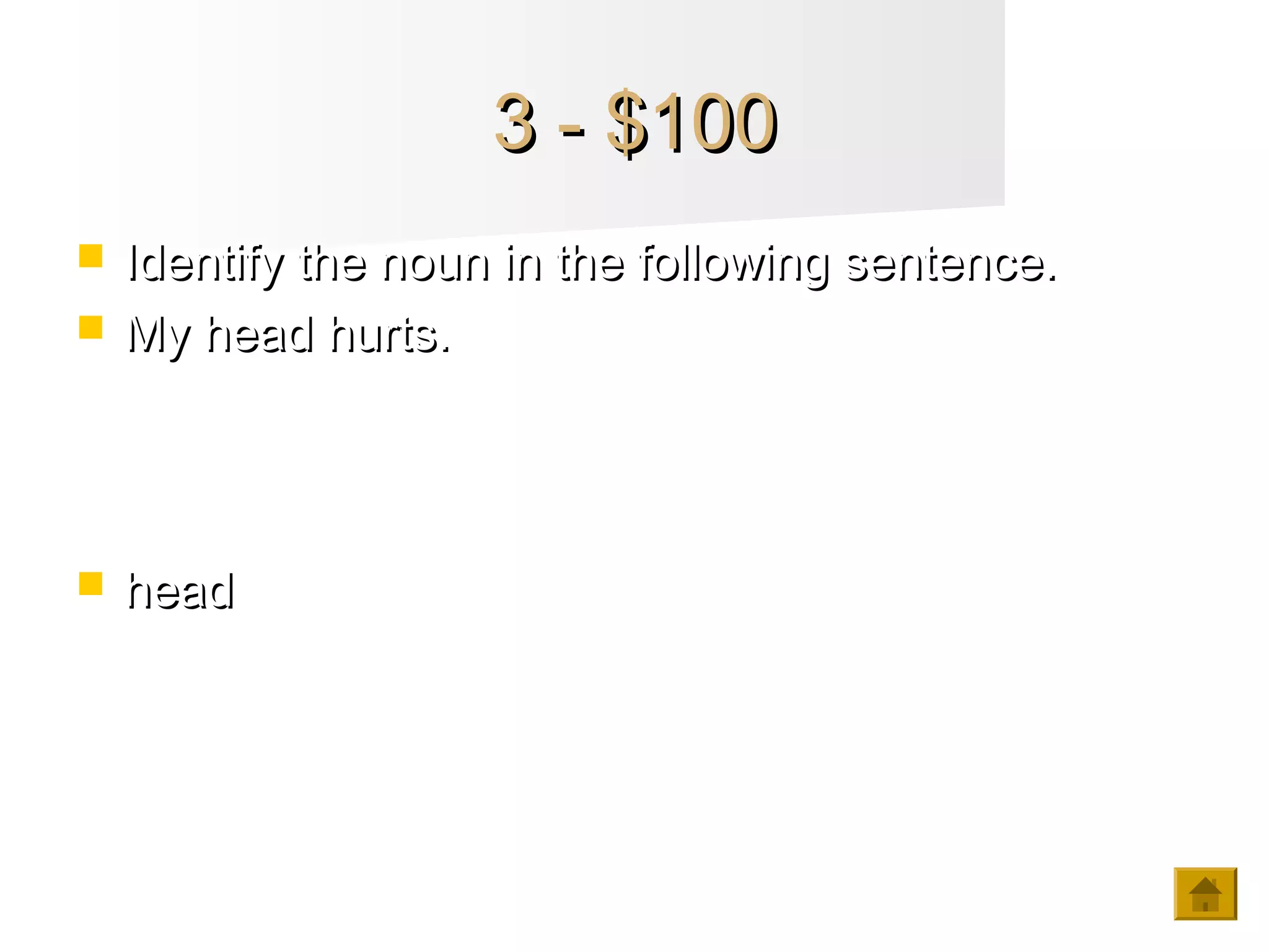 Jeopardy parts of speech | PPT