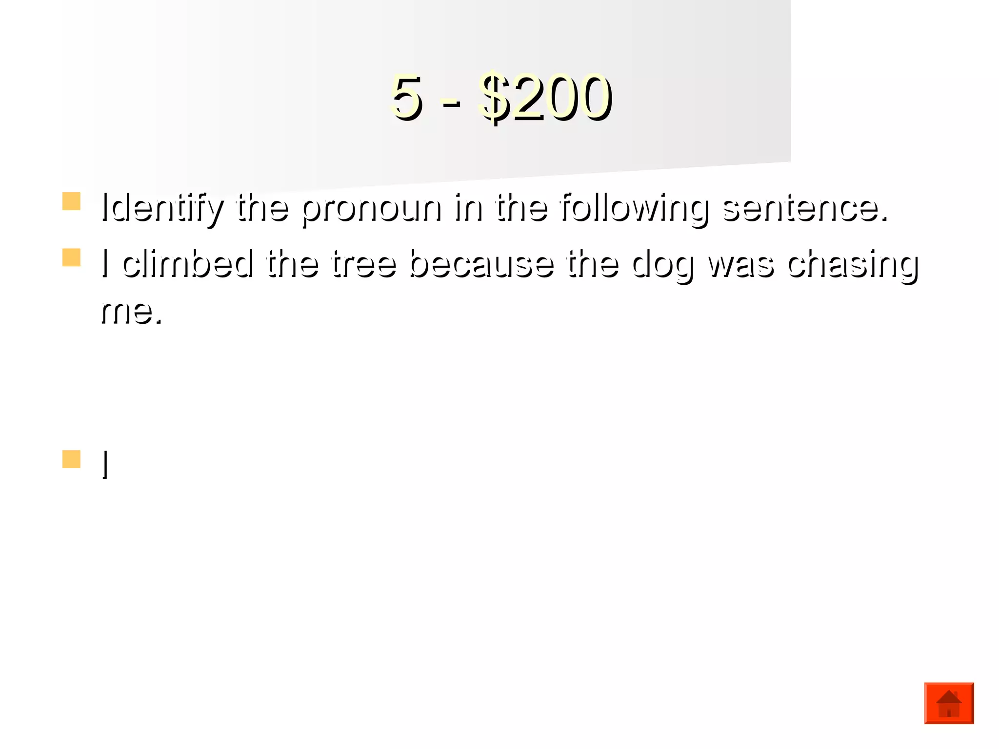 Jeopardy parts of speech | PPT