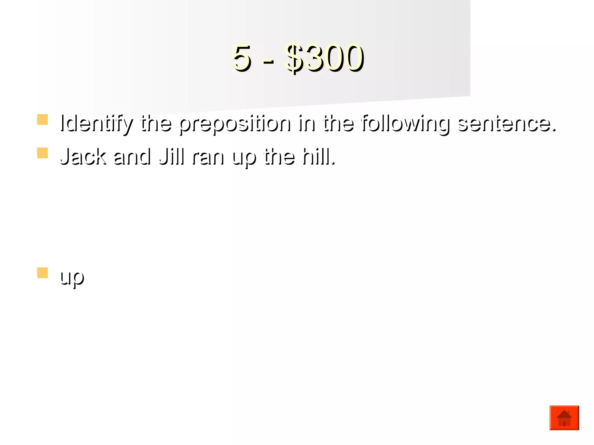 Jeopardy parts of speech | PPT