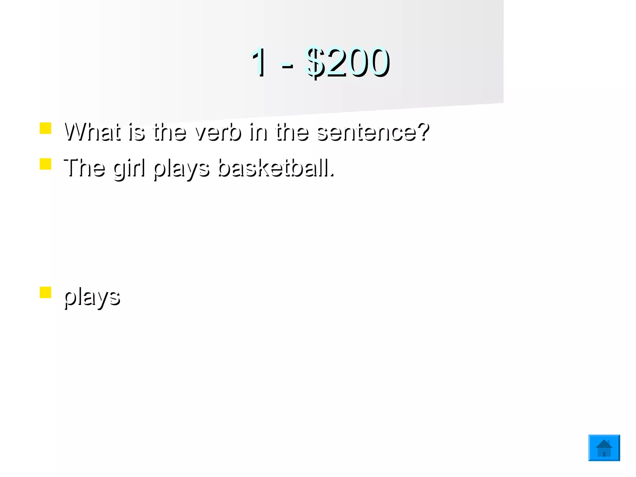 Jeopardy parts of speech | PPT