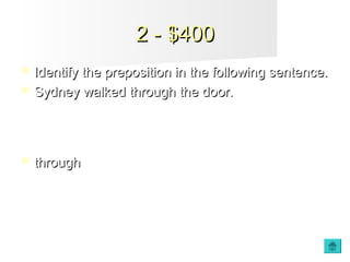 Jeopardy parts of speech | PPT