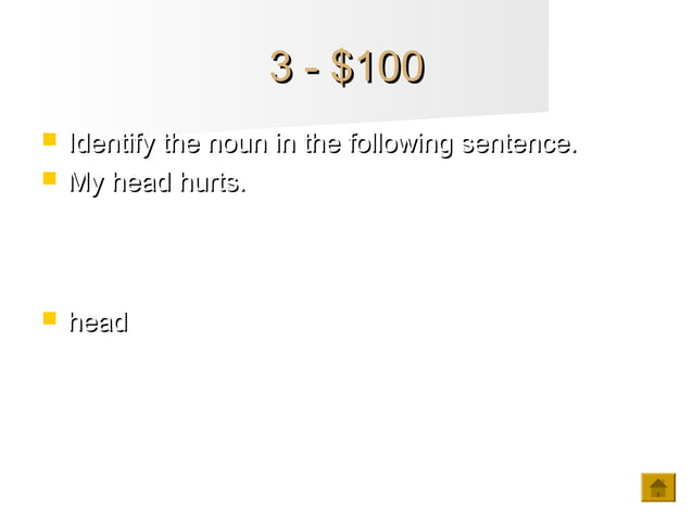 Jeopardy parts of speech | PPT