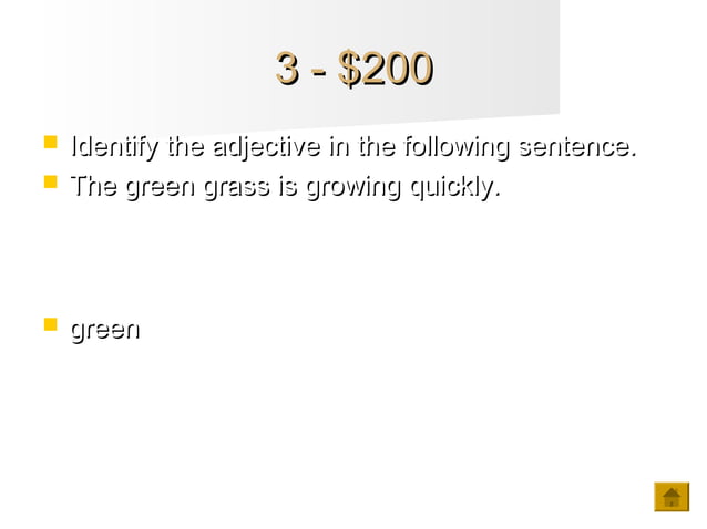 Jeopardy parts of speech | PPT