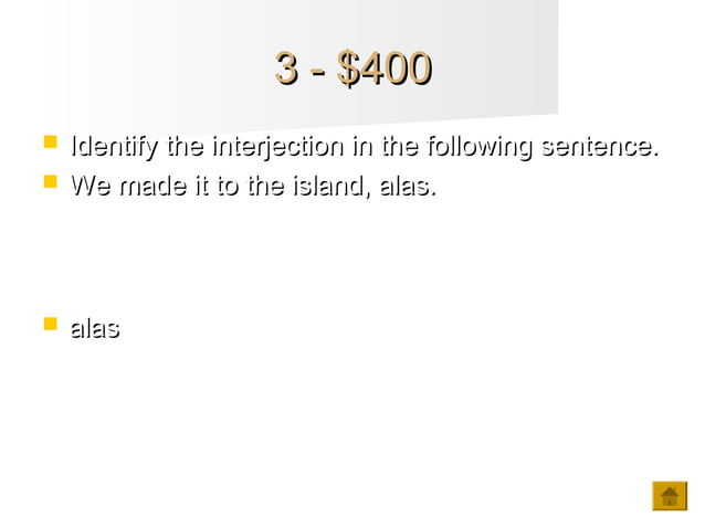 Jeopardy parts of speech | PPT