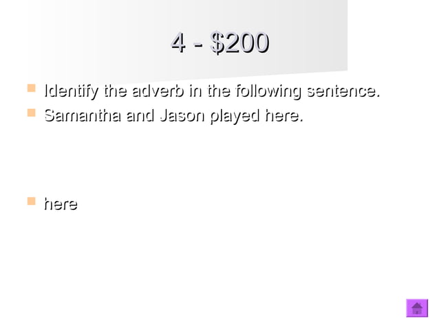 Jeopardy parts of speech | PPT