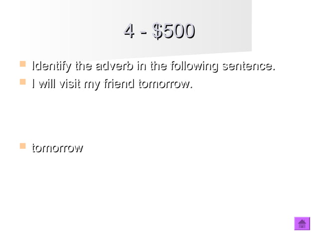 Jeopardy parts of speech | PPT