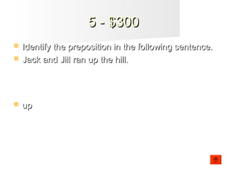 Jeopardy parts of speech | PPT