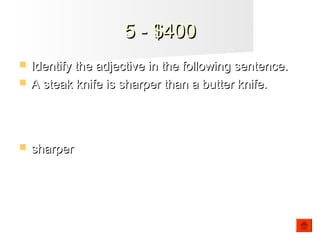 Jeopardy parts of speech | PPT