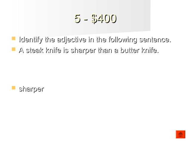 Jeopardy parts of speech | PPT