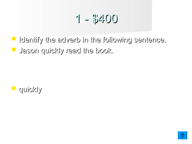 Jeopardy parts of speech | PPT