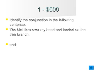 Jeopardy parts of speech | PPT