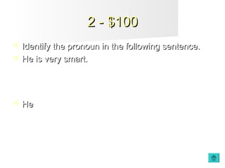 Jeopardy parts of speech | PPT