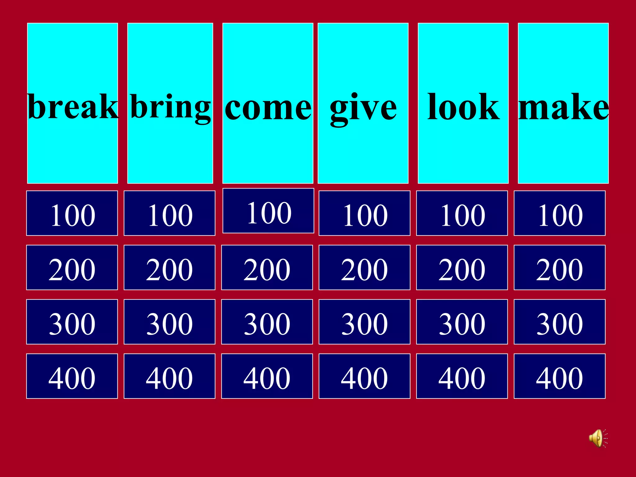 Jeopardy phrasal verbs | PPT | Science