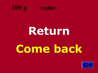 Jeopardy phrasal verbs | PPT
