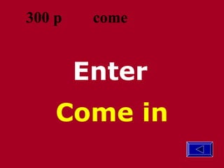 Jeopardy phrasal verbs | PPT | Science