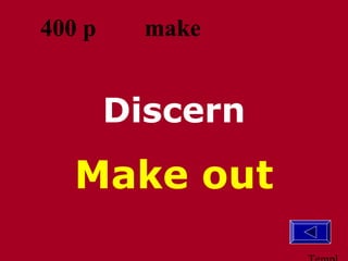 Jeopardy phrasal verbs | PPT