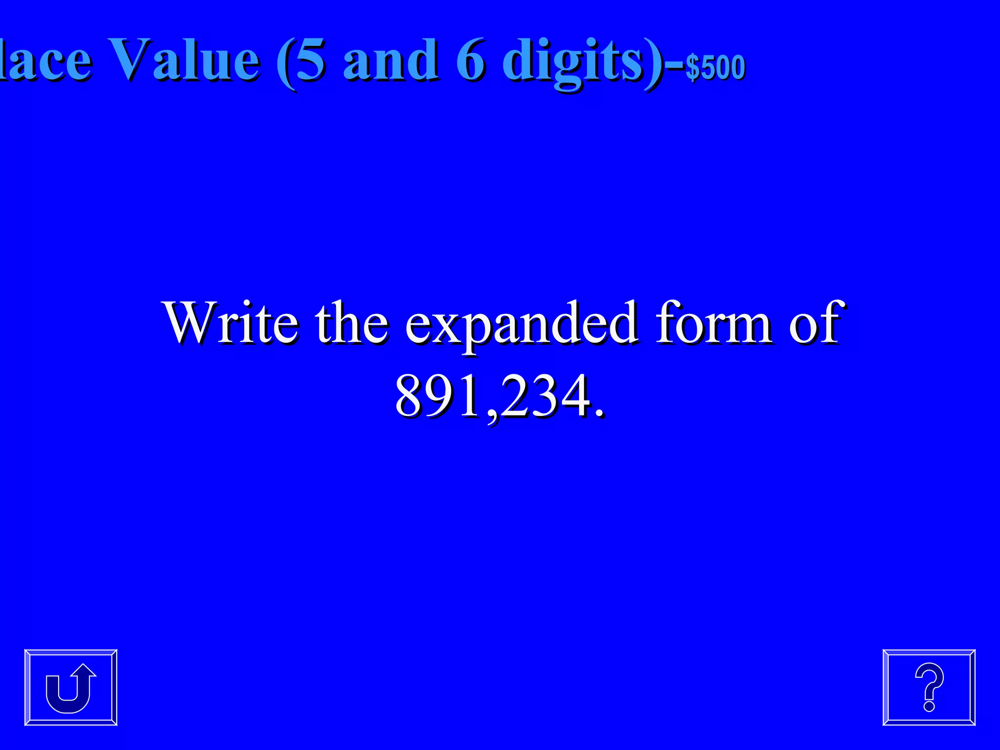 Jeopardy place value_only | PPT