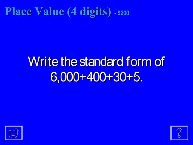 Jeopardy place value_only | PPT | Technology & Computing