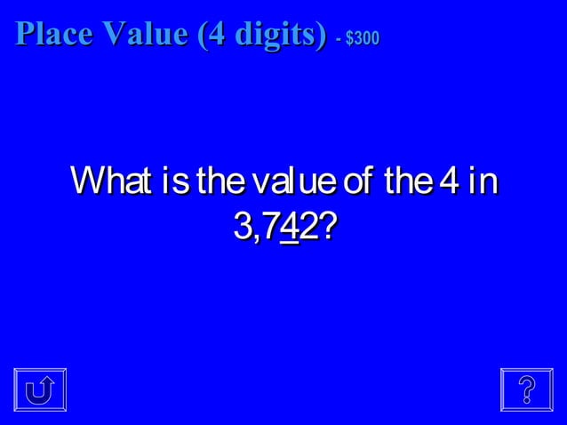 Jeopardy place value_only | PPT | Technology & Computing