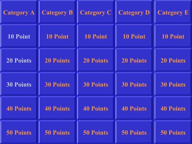 Jeopardy powerpoint template with sound test | PPT | Television ...