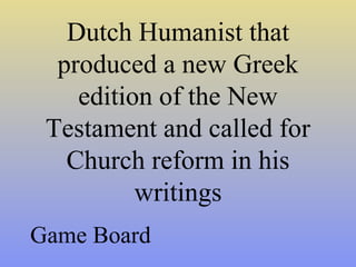 The Renaissance - Jeopardy Review | PPT