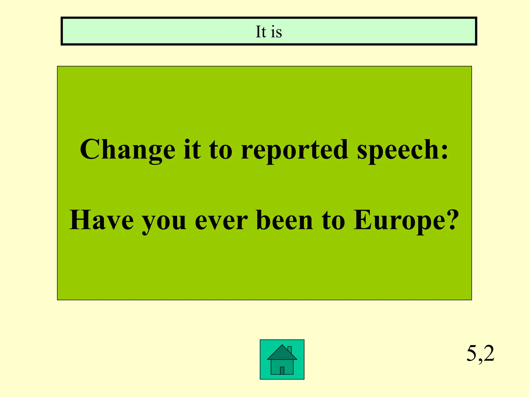 Jeopardy Reported speech | PPT
