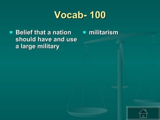 Jeopardy review wwi | PPT