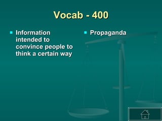 Jeopardy review wwi | PPT