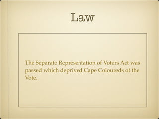 Jeopardy South African Apartheid unit | KEY