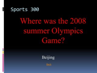 Jeopardy sports eng v | PPTX