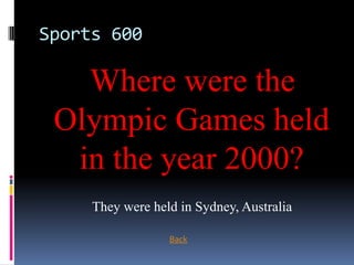Jeopardy sports eng v | PPTX