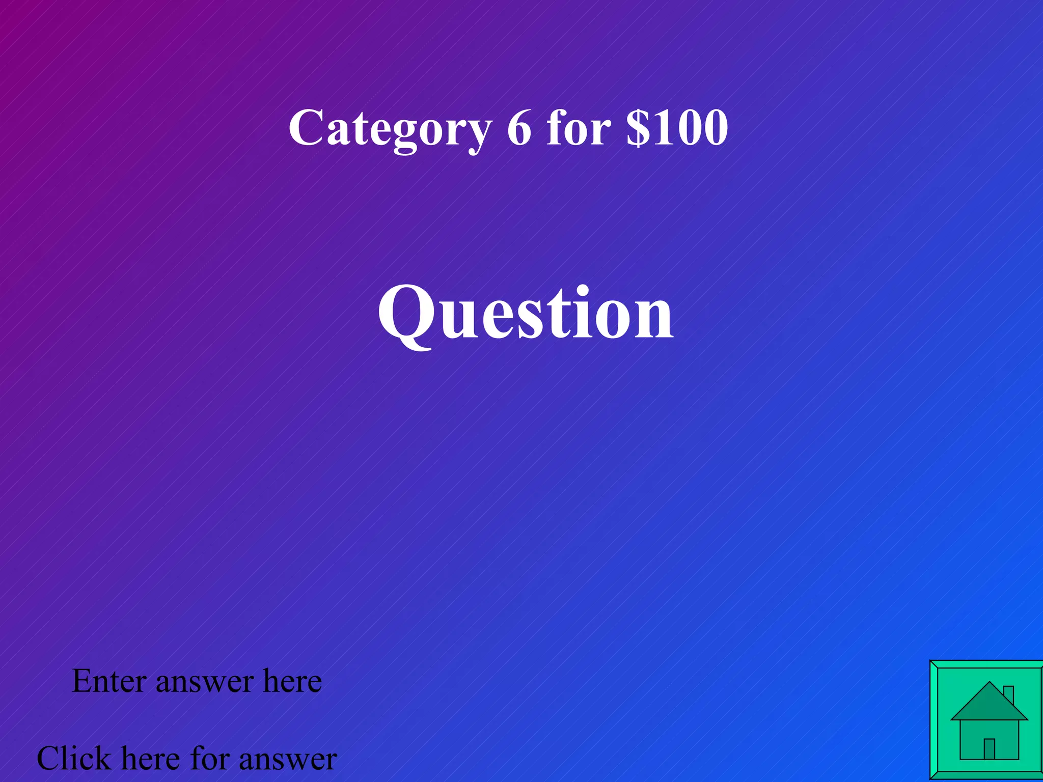 Jeopardy Template | PPT